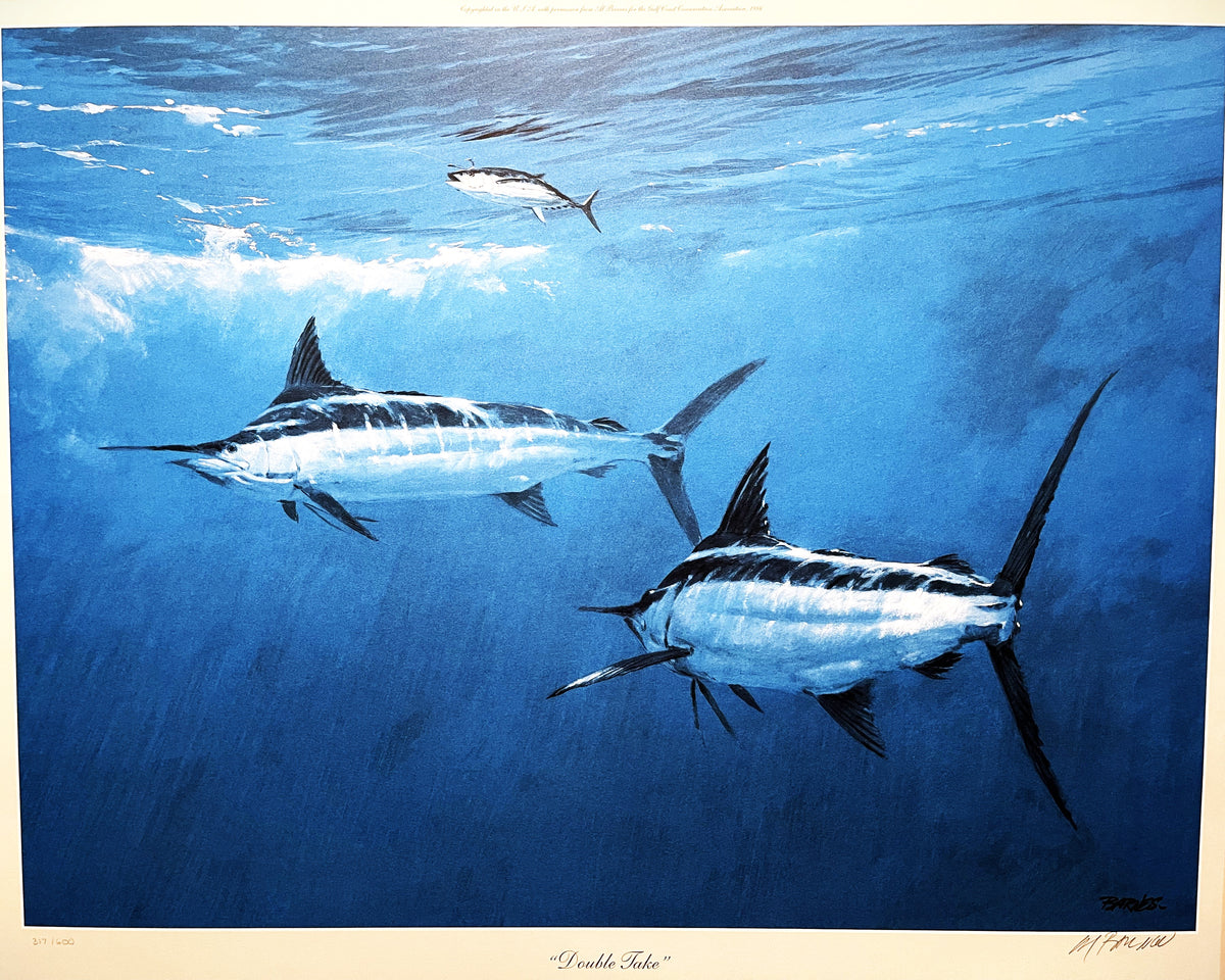 Al Barnes Double Take Lithograph Gulf Coastal Conservation Association ...