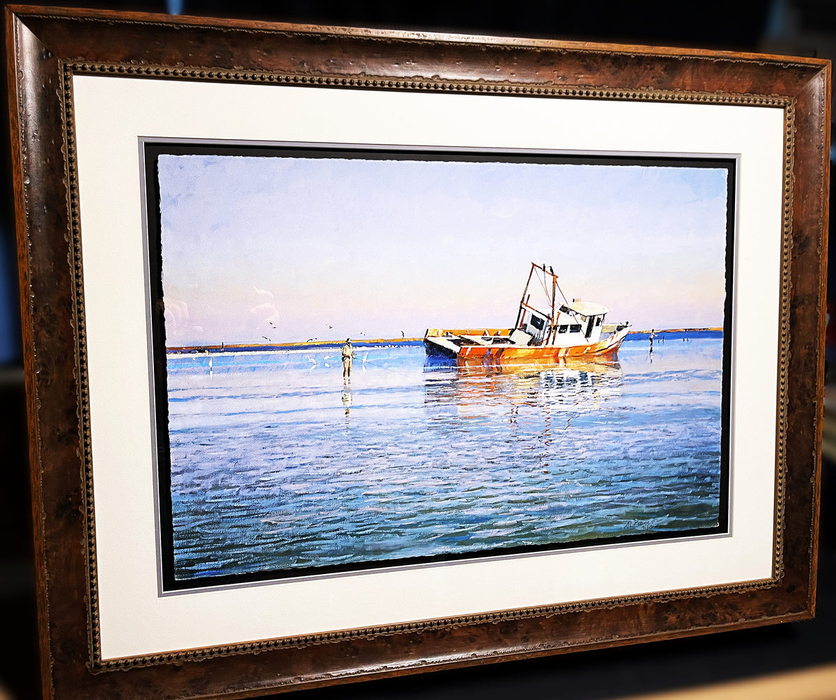 Al Barnes Off Mud Island GiClee Full Sheet Coastal Fishing - Brand New ...