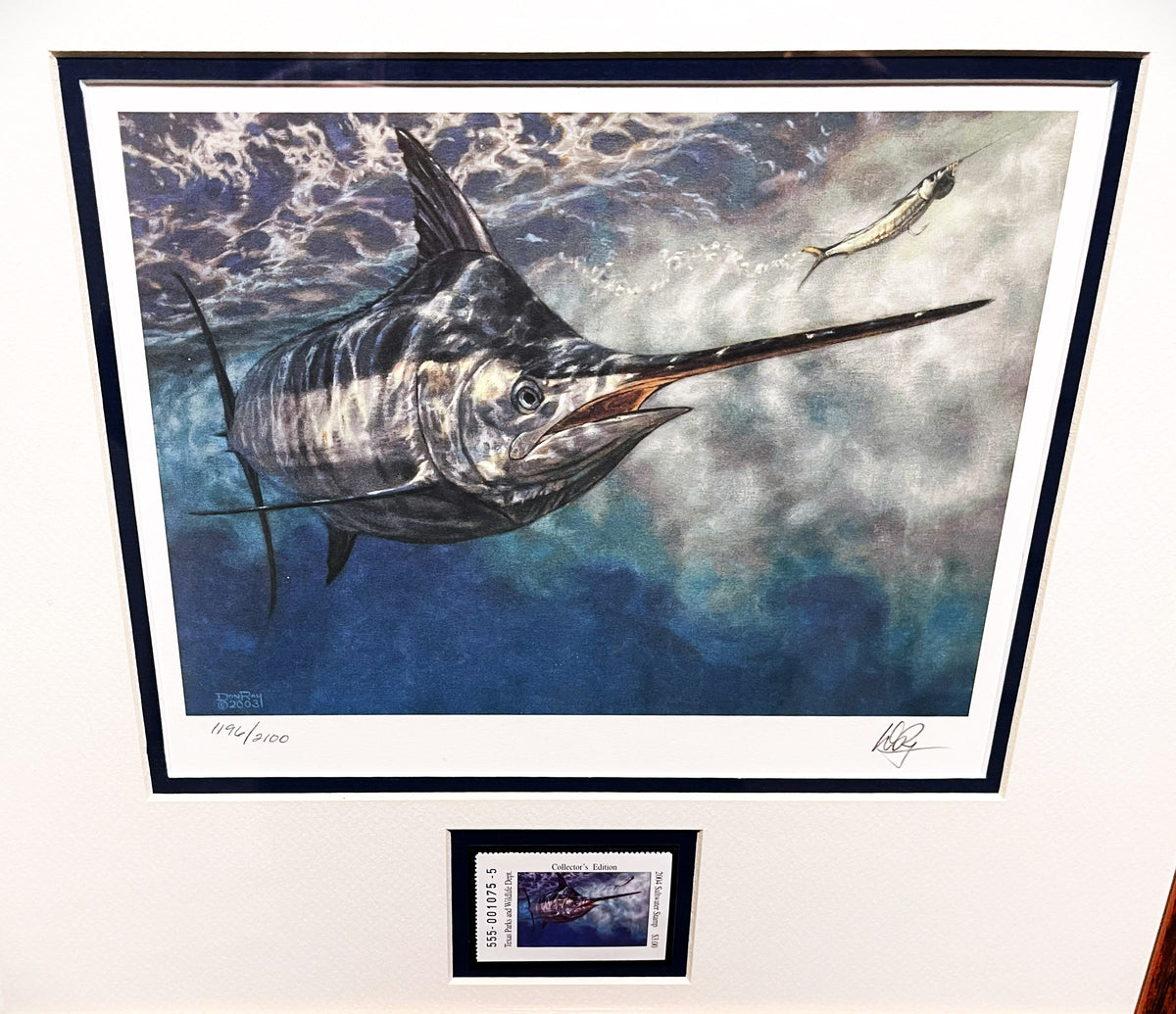 Don Ray 2004 Texas Saltwater Stamp Print With Stamp - Brand New Super ...