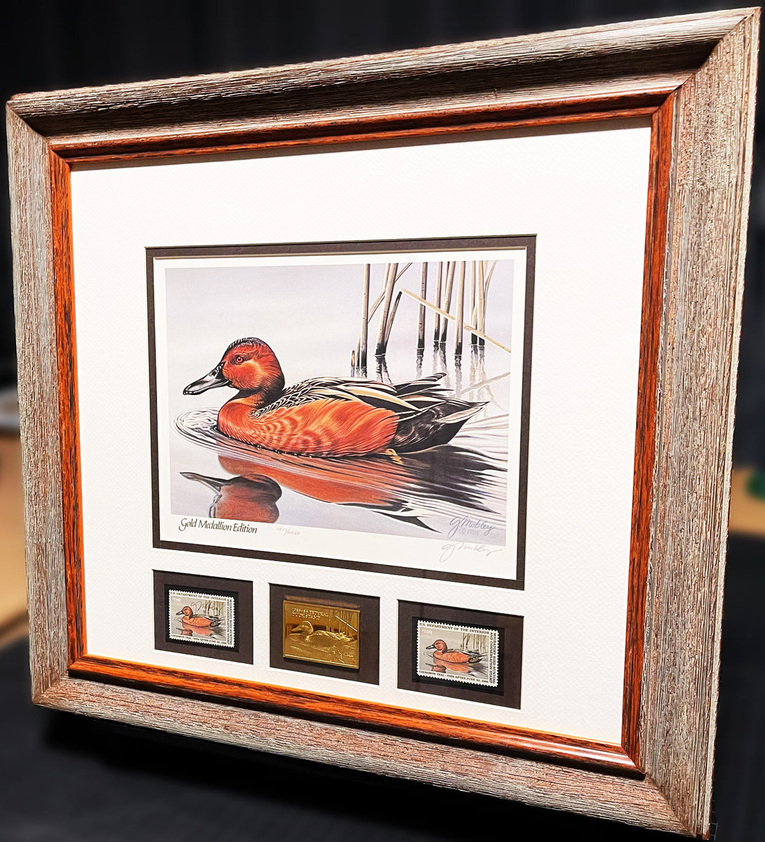 Gerald Mobley 1985 Federal Migratory Duck Stamp Print Gold Medallion E ...