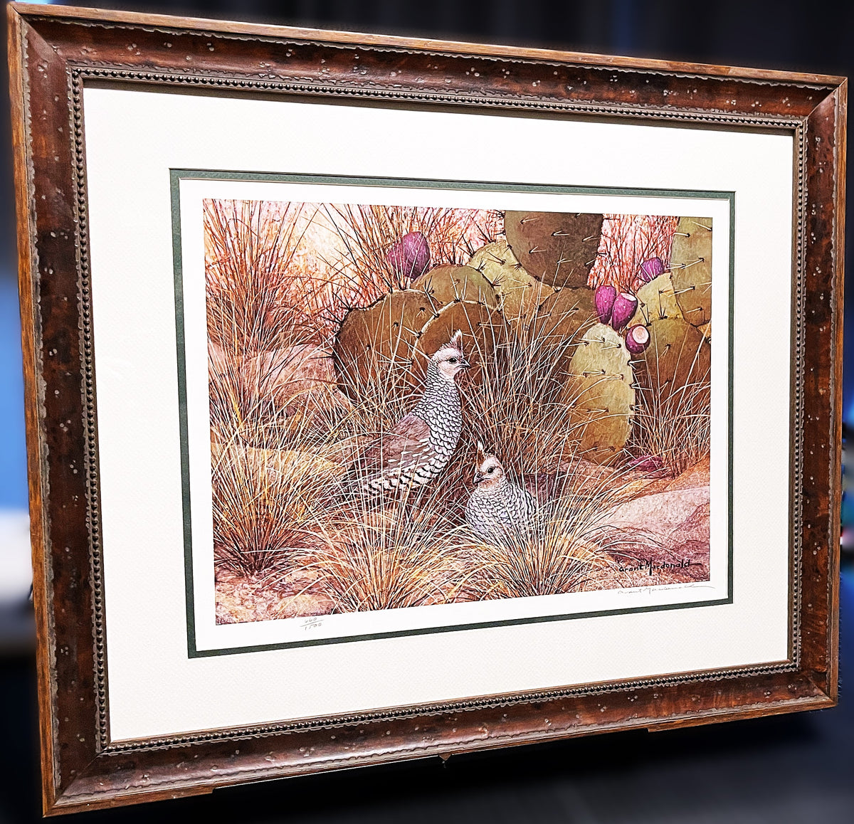 Grant MacDonald Blue Quail Lithograph Year 1979 - Brand New Super Cust ...