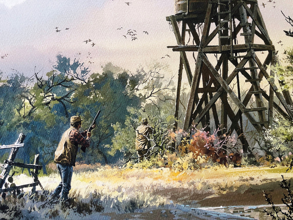 John P. Cowan Magic Minutes Lithograph Dove Hunting Year 1979 - Brand ...