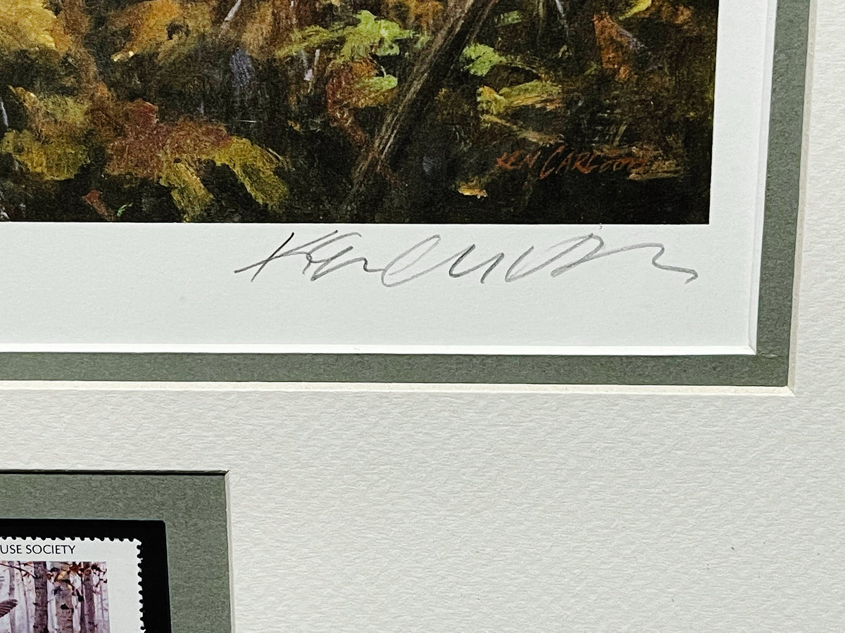 Ken Carlson 1985 The Ruffed Grouse Society Conservation With Stamp - B ...