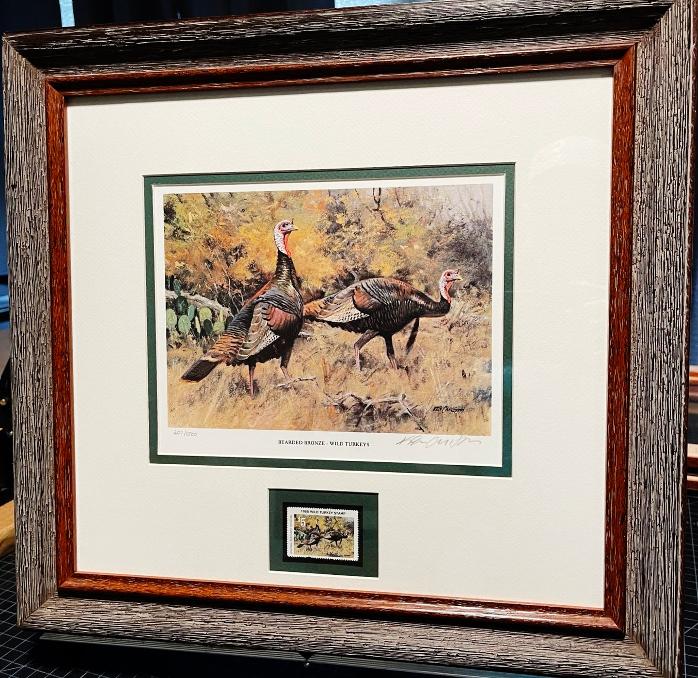 Ken Carlson - 1986 National Wild Turkey Federation NWTF Stamp Print ...