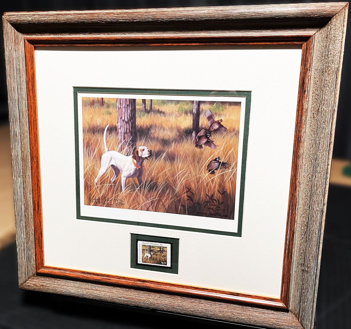 Robert Christie 2001 Quail Unlimited Stamp Print With Stamp - Brand Ne ...
