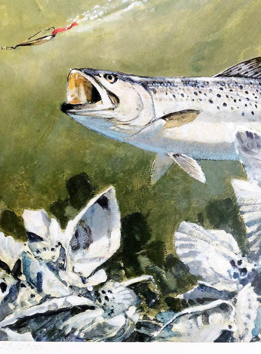 Al Barnes 2004 Coastal Conservation Association CCA Stamp Print With S ...