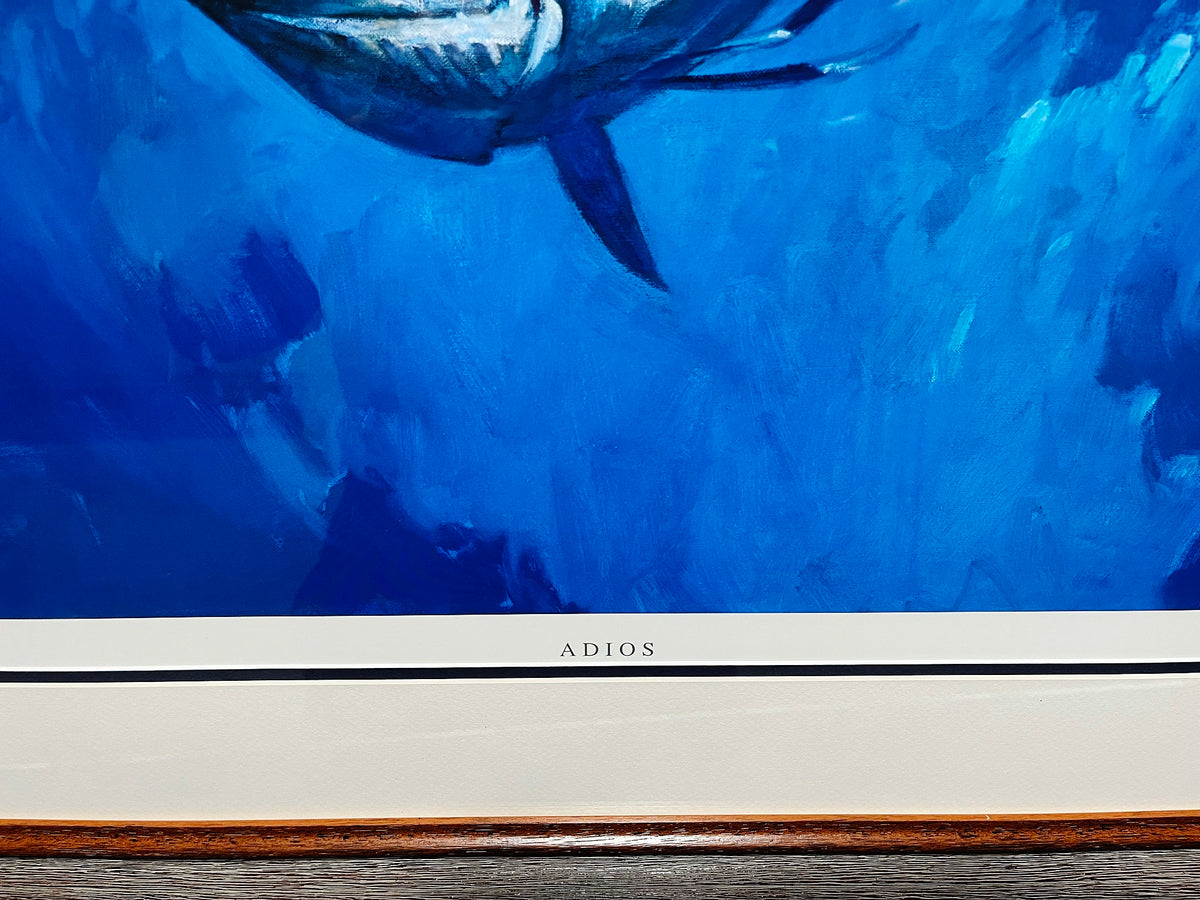 Al Barnes Adios Lithograph - Blue Marlin - Brand New Super Custom Spor ...