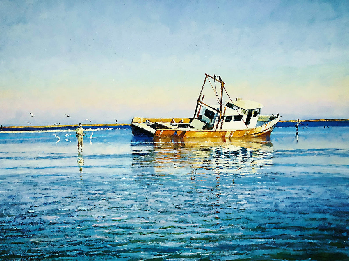 Al Barnes Off Mud Island GiClee - Brand New Super Custom Sporting Fram ...