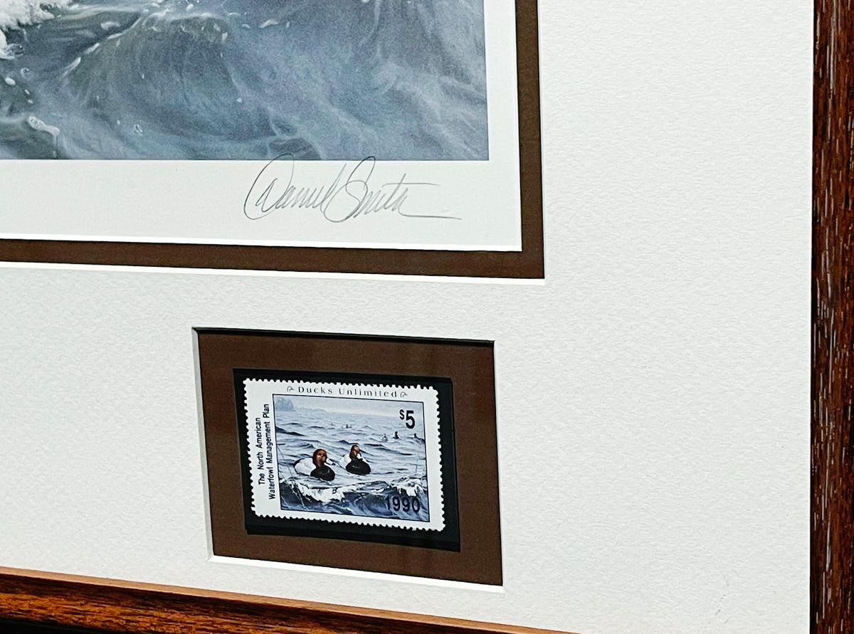 Daniel Smith 1990 Ducks Unlimited Stamp Print With Double Stamps - Bra ...