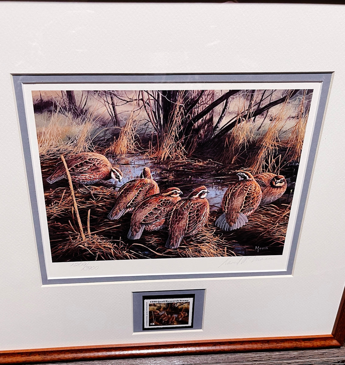David Maass 1986 International Quail Foundation - Quail Research Stamp ...