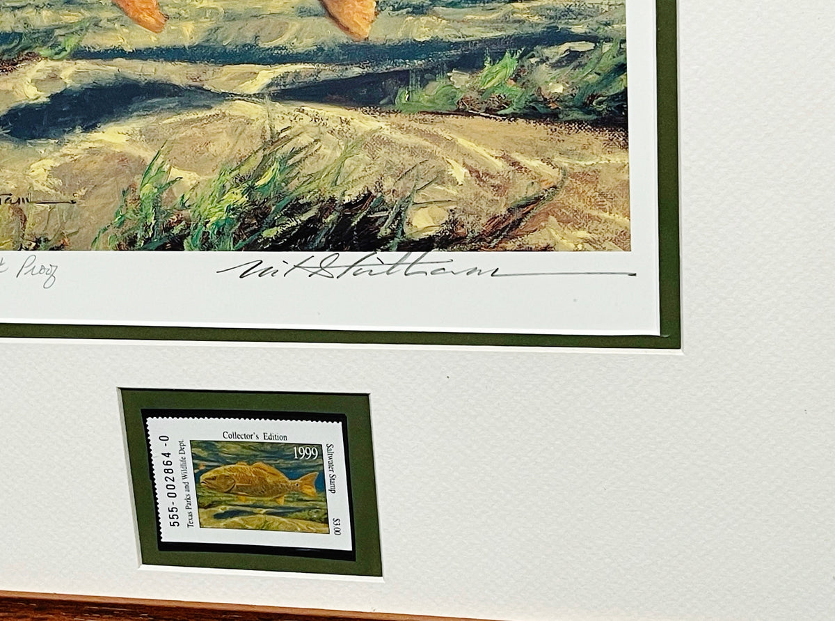 Mike Stidham 1999 Texas Saltwater Stamp Print With Stamp - Artist Proo ...