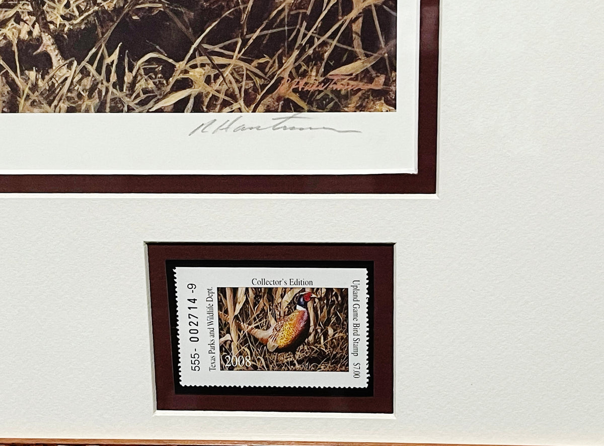 Robert Hautman 2008 Texas Texas Upland Game Bird Stamp Stamp Print Wit ...