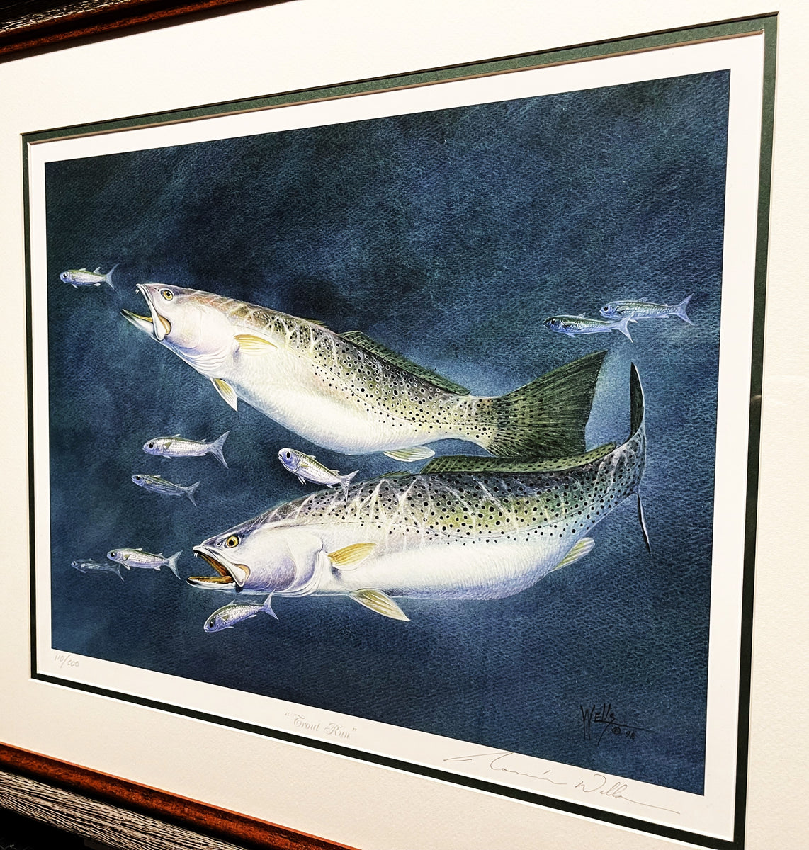 Ronnie Wells Trout Run Lithograph - Brand New Super Custom Sporting Fr ...